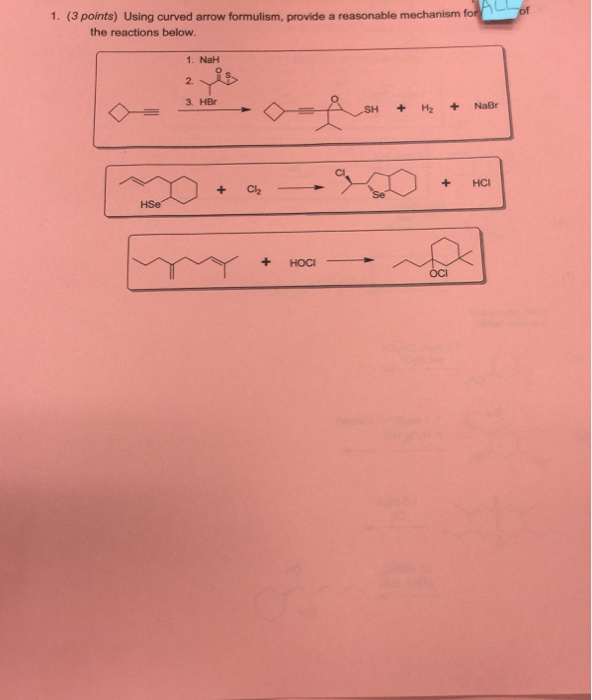 Solved Using curved arrow formulism, provide a reasonable | Chegg.com