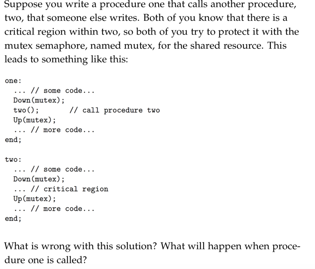 Solved Suppose you write a procedure one that calls another | Chegg.com
