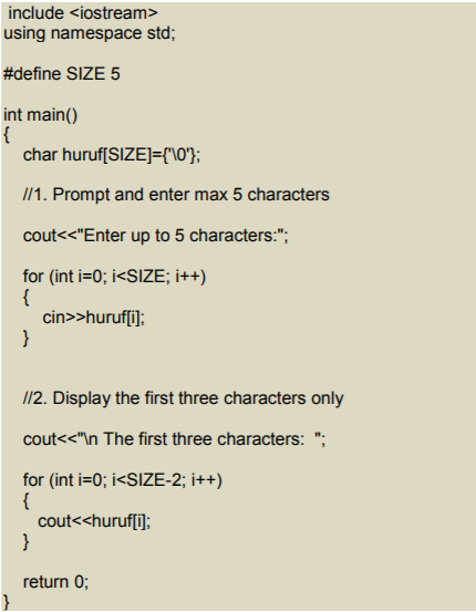 Solved Modify the program, so that the first three | Chegg.com