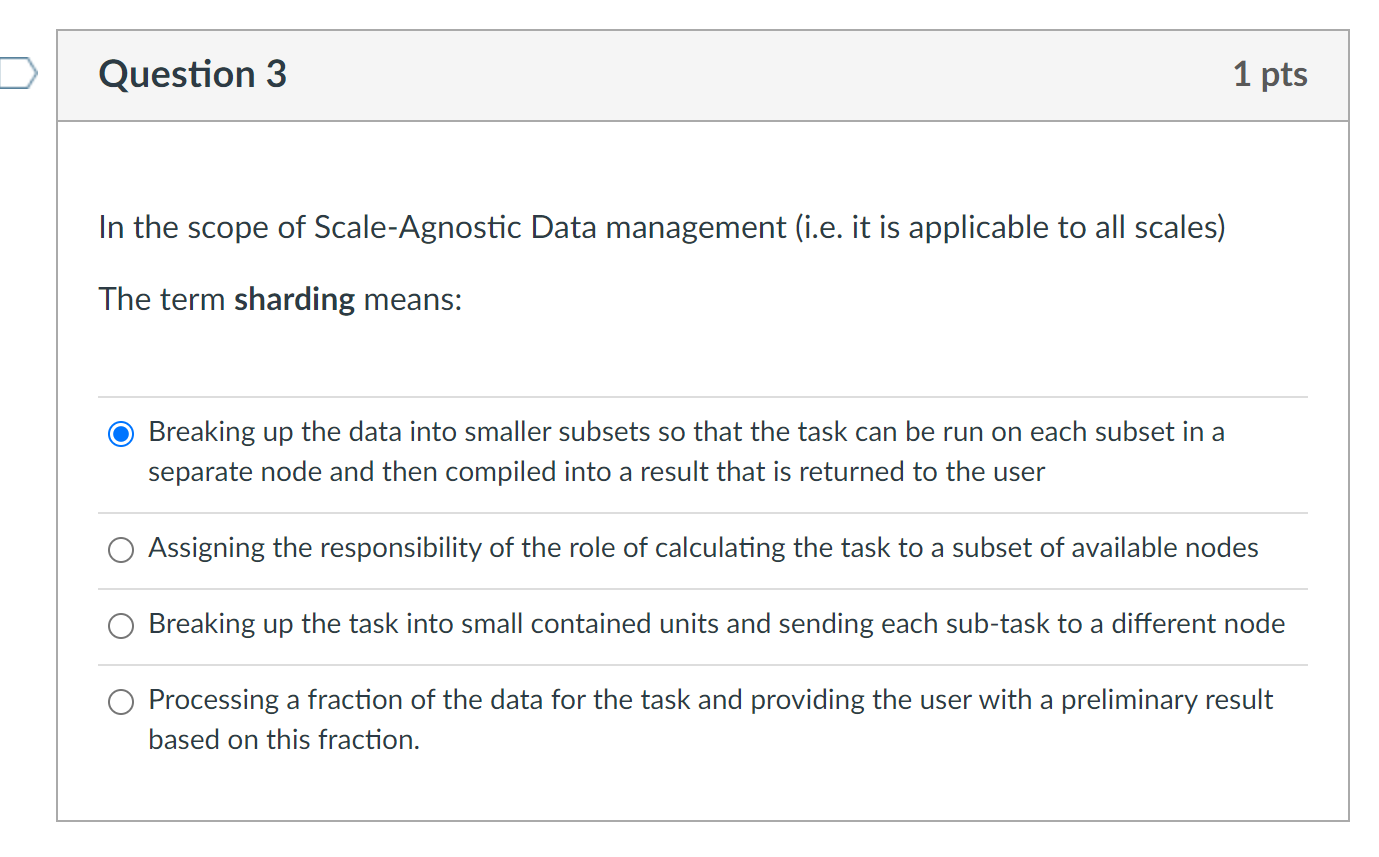 Solved Question 3 1 pts In the scope of Scale-Agnostic Data | Chegg.com