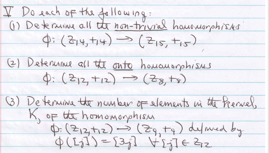 Solved I Do each of the following: (1) Determine all the | Chegg.com
