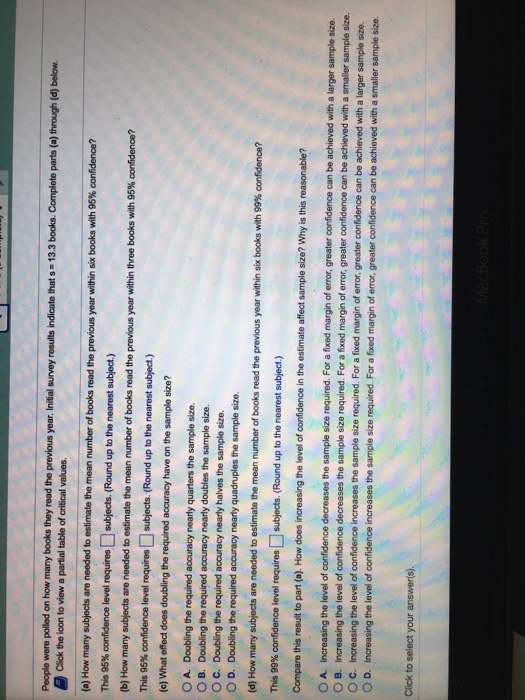Solved Click the icon to view a partial table of critsical | Chegg.com