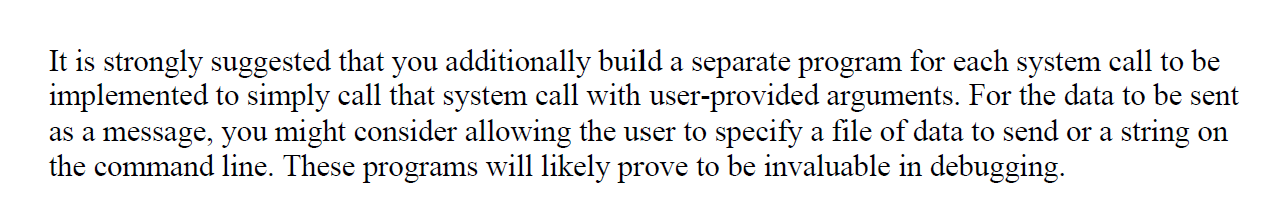 Operating Systems (C-language project): In this | Chegg.com