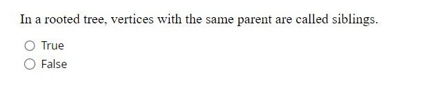 Solved Given diagram is a rooted 3-ary balanced tree. True | Chegg.com