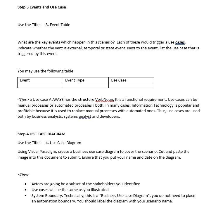 Solved Exercise 1: Building Use Cases For this exercise, | Chegg.com