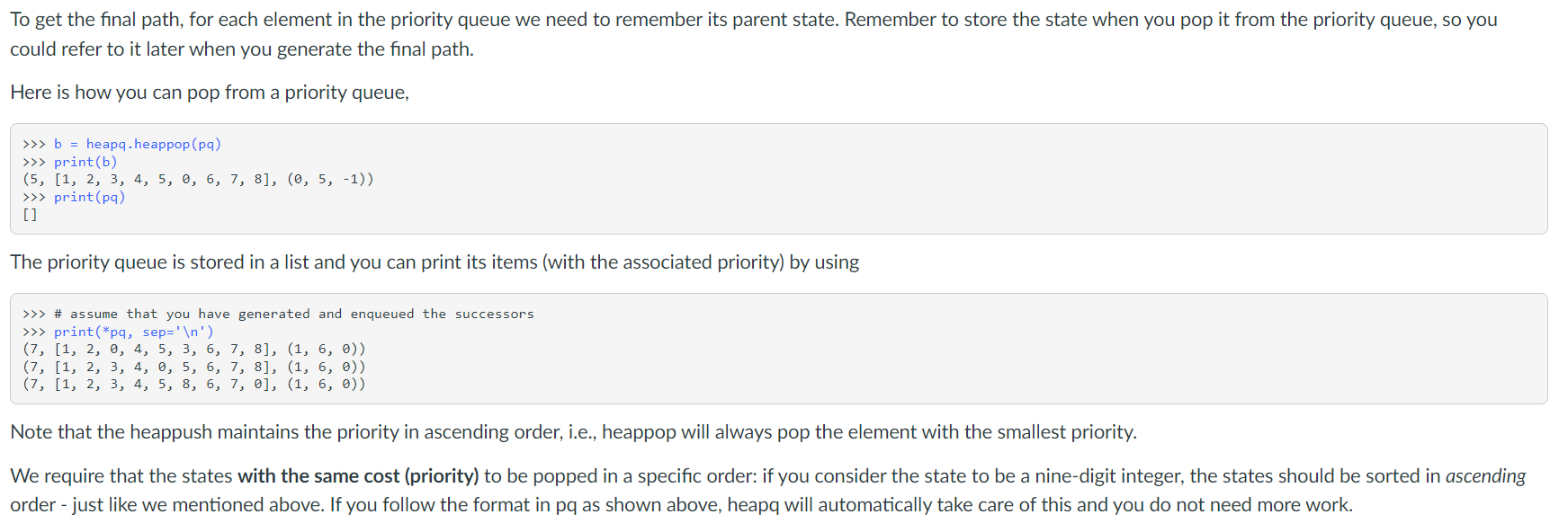 Solved Summary This assignment is about solving the 8-tile | Chegg.com