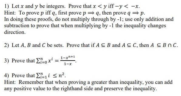 Solved 1) Let x and y be integers. Prove that x