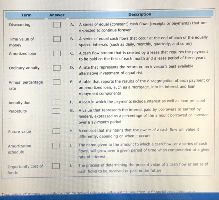 Solved A series of equal (constant) cash flows (receipts or | Chegg.com