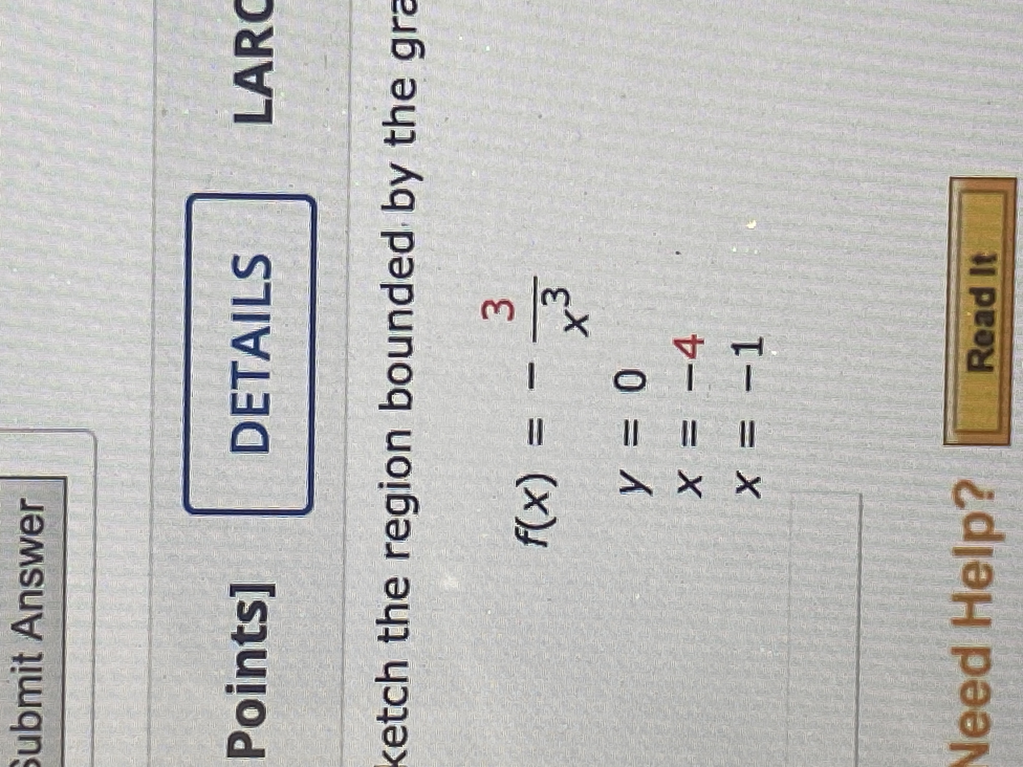 Solved sketch the region bounded by the graphs of the | Chegg.com