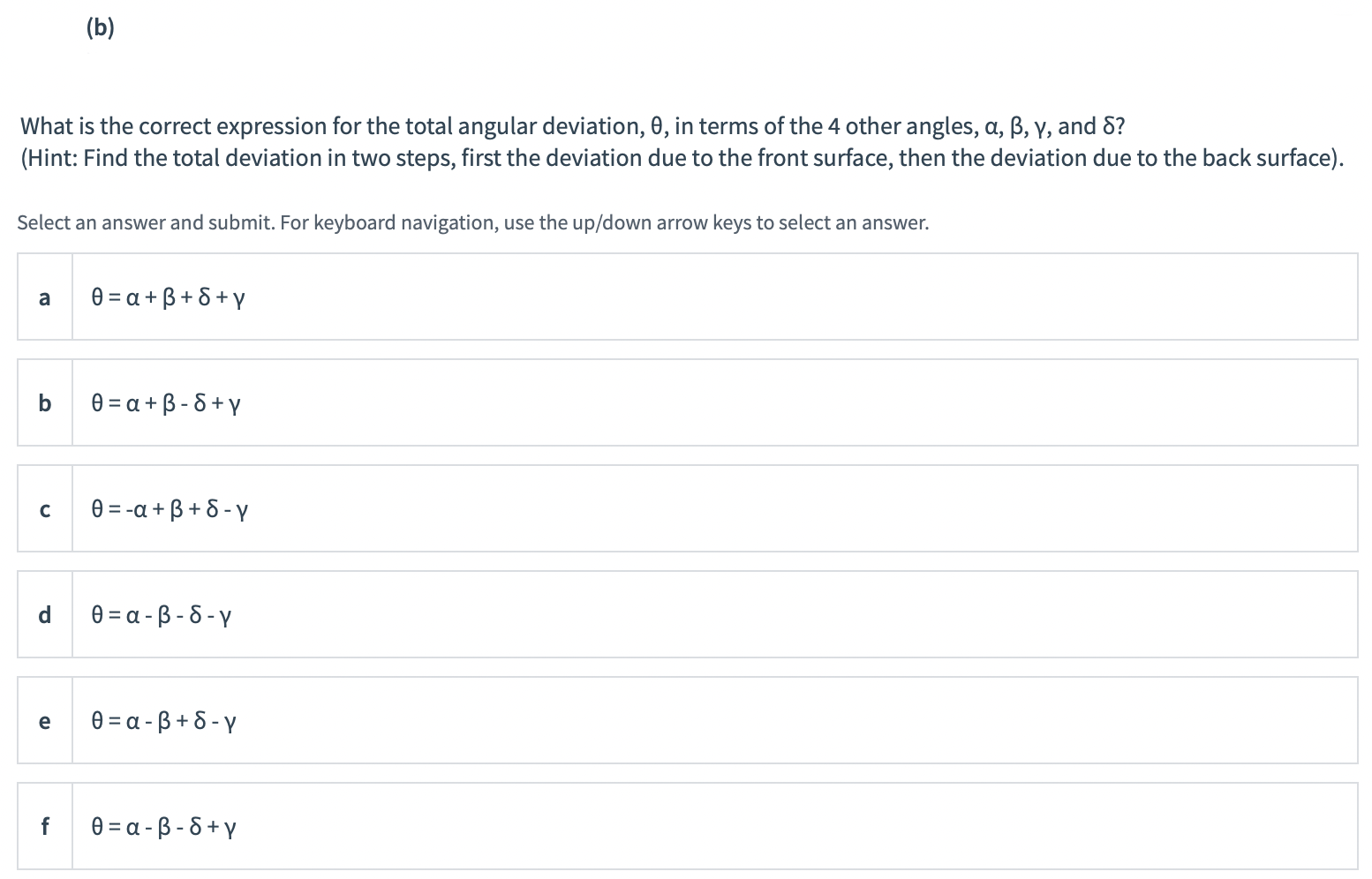 Solved 60° ө 5 B 60° 60% (b) What is the correct | Chegg.com