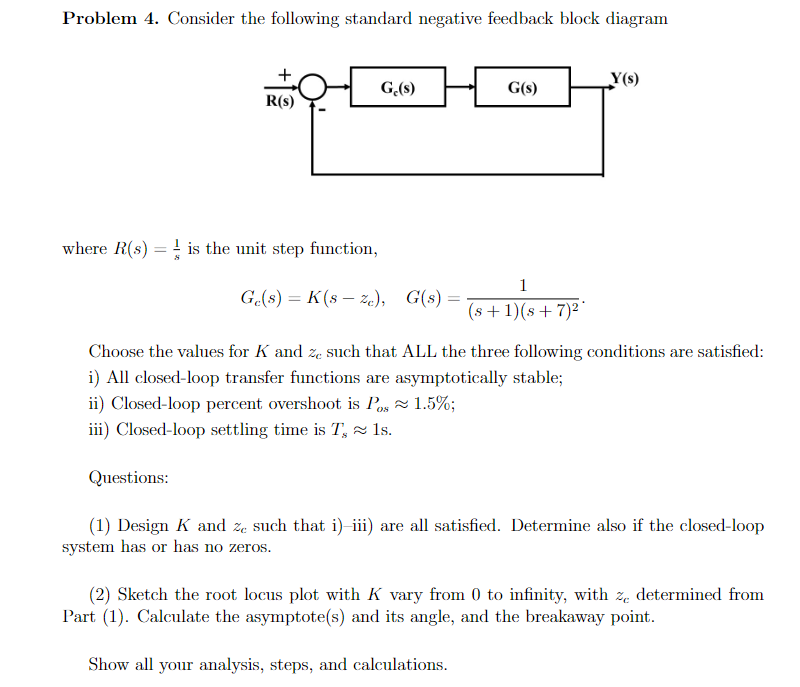 Solved Problem 4. Consider the following standard negative | Chegg.com