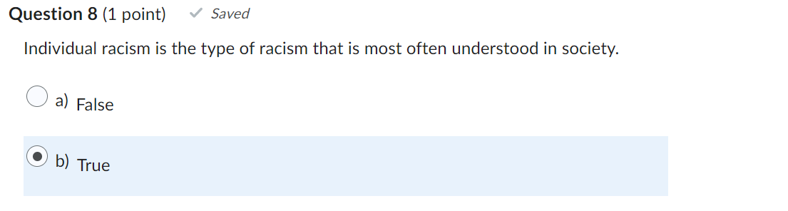 [Solved]: Discrimination and prejudice are behaviors o