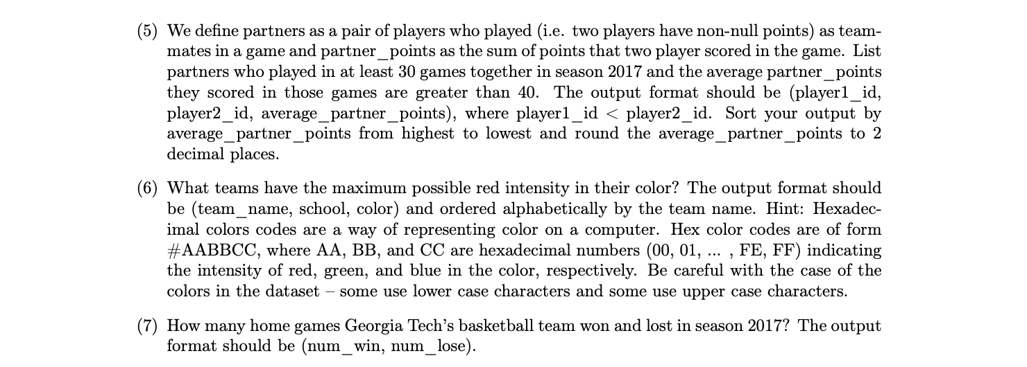 Solved . 1 SQL (100 Points) In assignment 1, you have gotten | Chegg.com