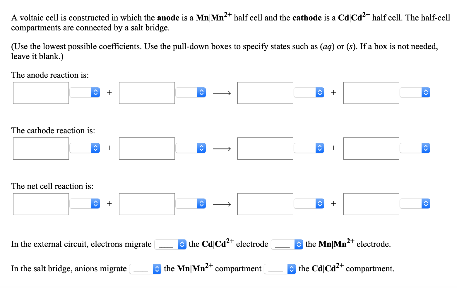 Solved A voltaic cell is constructed in which the anode is a | Chegg.com