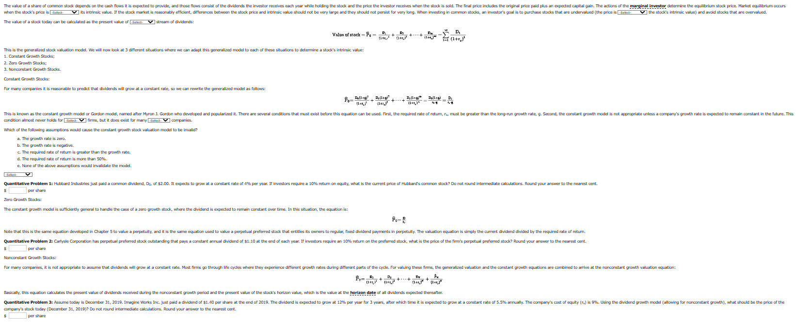 Solved P0=r0D current dividend divided by the required rate | Chegg.com