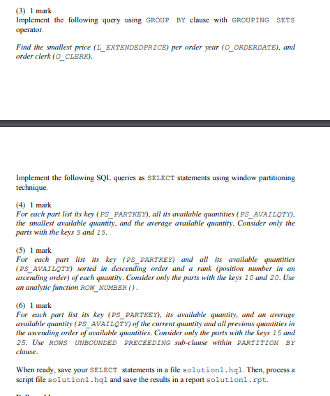 Solved Task 1 (5 marks) Querying a data cube Download a file | Chegg.com