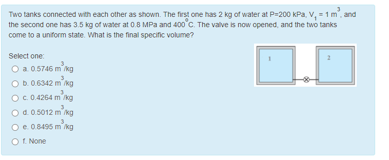 Solved 3 Two tanks connected with each other as shown. The | Chegg.com