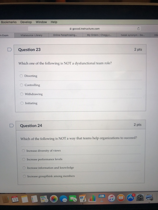 Solved okmarks Develop Window Help gcccd.instructure.com | Chegg.com