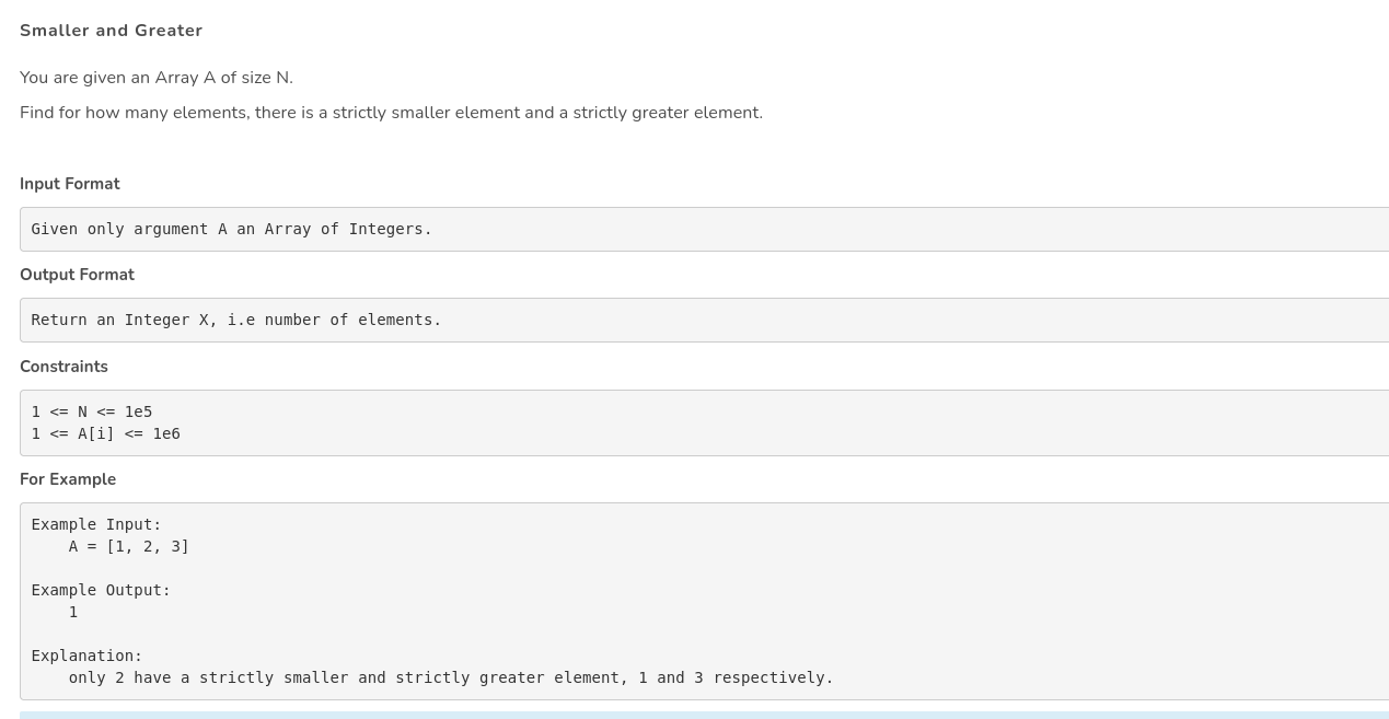 Solved Smaller and Greater You are given an Array A of size | Chegg.com