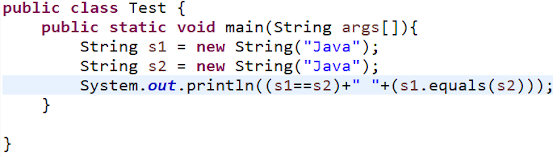 Solved What is the output of the following code: true | Chegg.com