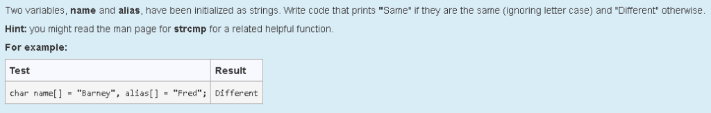 Solved Two variables, name and alias, have been initialized | Chegg.com