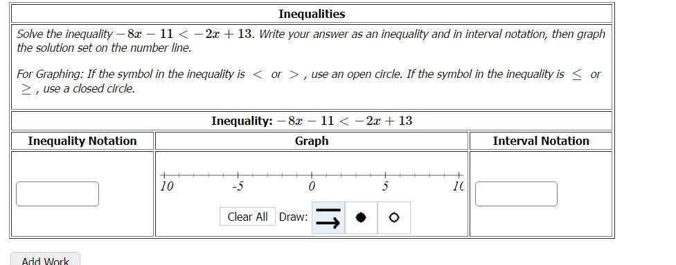 Inequalities On A Number Line Open Or Closed Circles