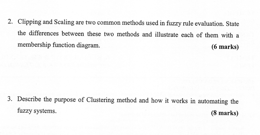 Solved 2. Clipping and Scaling are two common methods used | Chegg.com