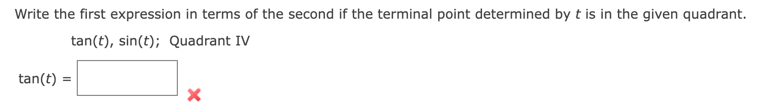 Solved Write the first expression in terms of the second if | Chegg.com