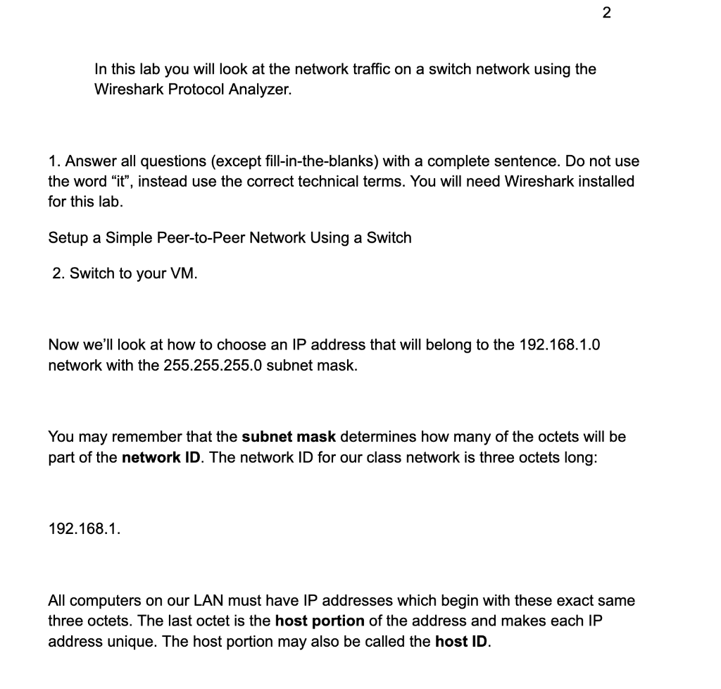 Solved Protocol analyzers are also known as packet sniffers | Chegg.com