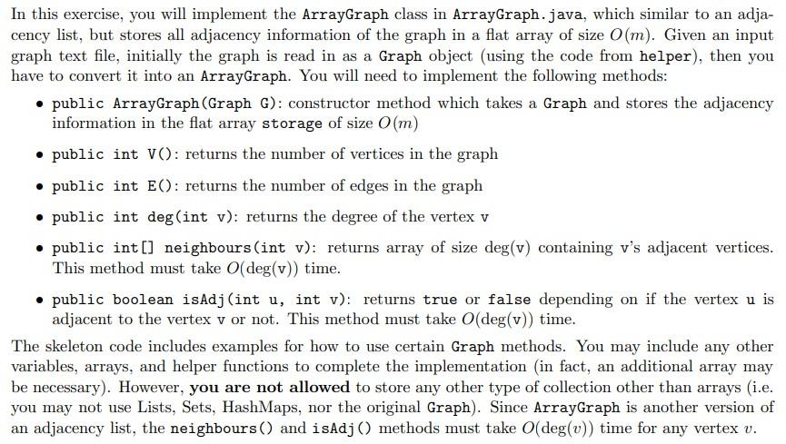 Solved Begin Helper public class Graph { private static | Chegg.com