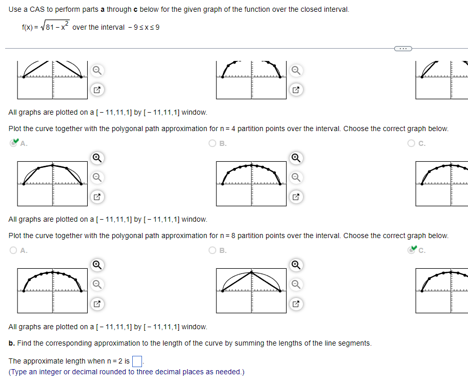 Use a CAS to perform parts a through c below for the | Chegg.com