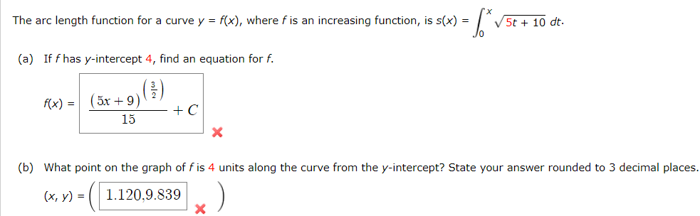 Solved The arc length function for a curve y=f(x), where f | Chegg.com