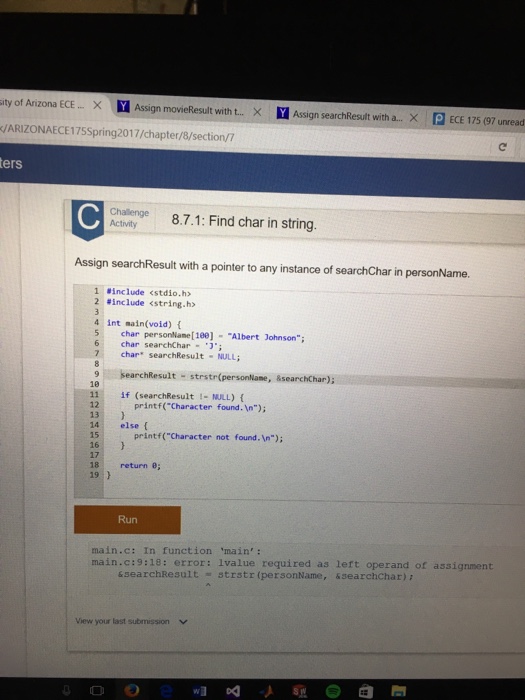 Solved ity of Arizona ECE X Assign movie Result with t. x Y | Chegg.com