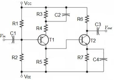 transistors are hFE=150 and VBE=0,6V R1=120 R2=80 | Chegg.com