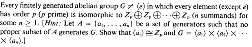 Solved Every finitely generated abelian group G + (e) in | Chegg.com