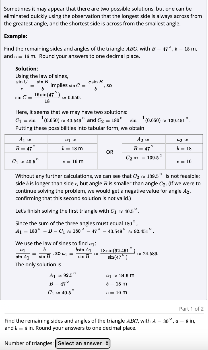 Solved Sometimes it may appear that there are two possible | Chegg.com