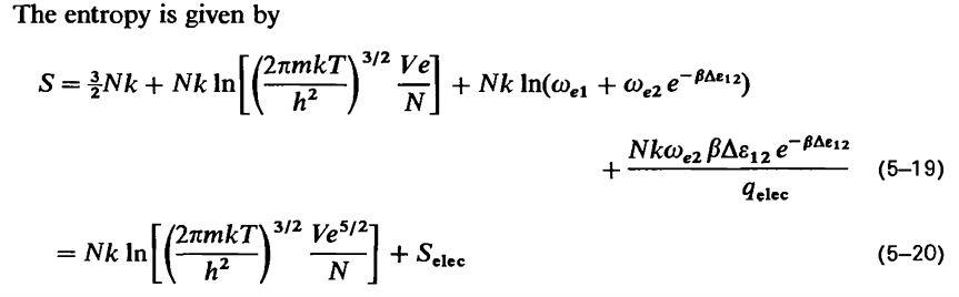5–14. Derive the standard thermodynamic formula for | Chegg.com