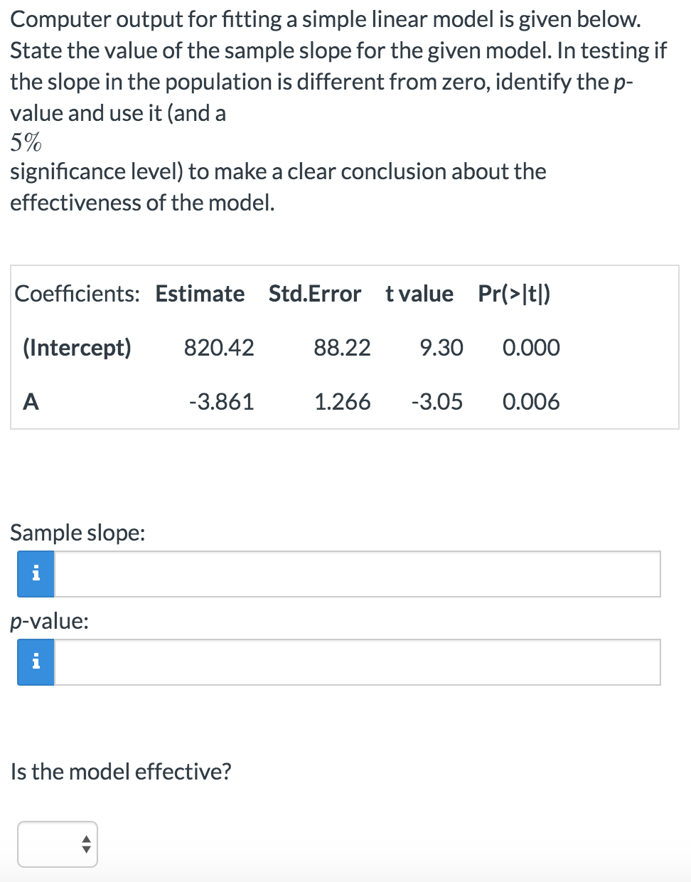Solved Use the computer output to estimate the intercept Bo | Chegg.com