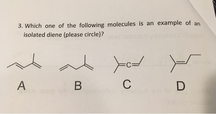 Solved ich one of the following molecules is an example of | Chegg.com