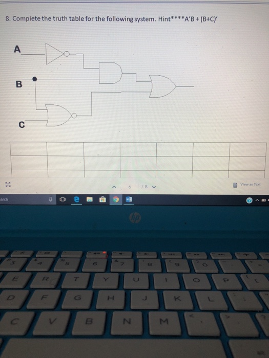 Solved Complete the truth table | Chegg.com