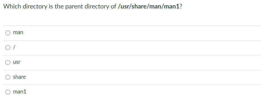 Solved Which directory is the parent directory of | Chegg.com