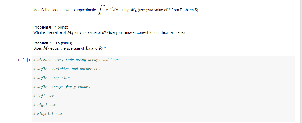 Solved Problem 5 (1 point) Modify the code above to | Chegg.com