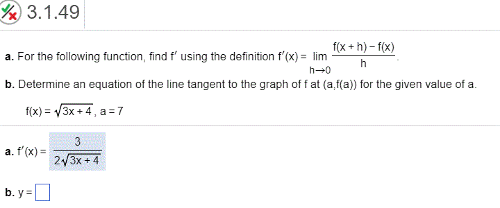 Solved a. For the following function, find f using the | Chegg.com