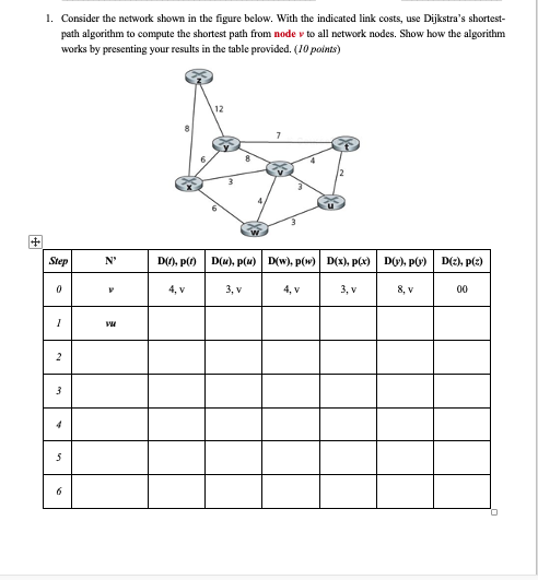 Solved Consider the network shown in the figure below. With | Chegg.com