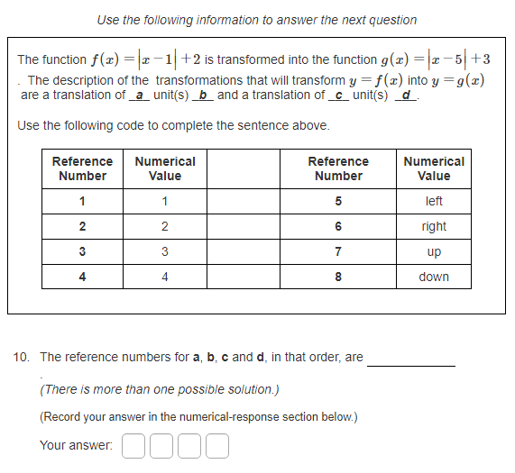 Solved The function f(x)=∣x−1∣+2 is transformed into the | Chegg.com