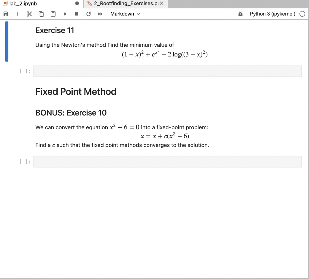 Solved Using the Newton's method Find the minimum value of | Chegg.com