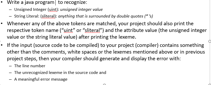 Solved Write a java program to recognize: - Unsigned Integer | Chegg.com