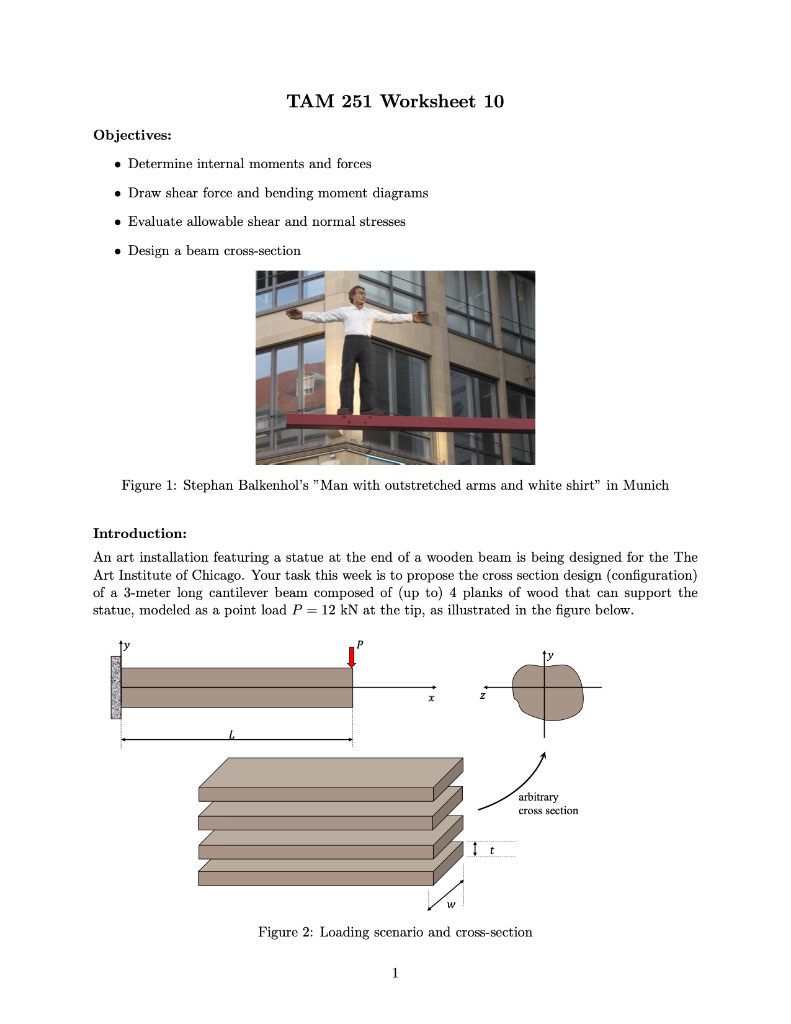 TAM 251 Worksheet 10 Objectives: • Determine internal | Chegg.com