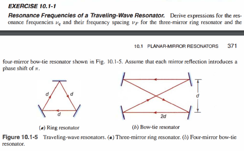 Solved EXERCISE 10.1-1 Resonance Frequencies of a | Chegg.com
