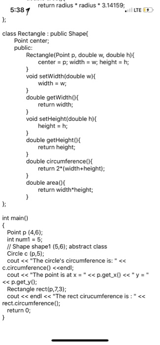 Solved Create A Square Class And Add It To The Code Also 6756